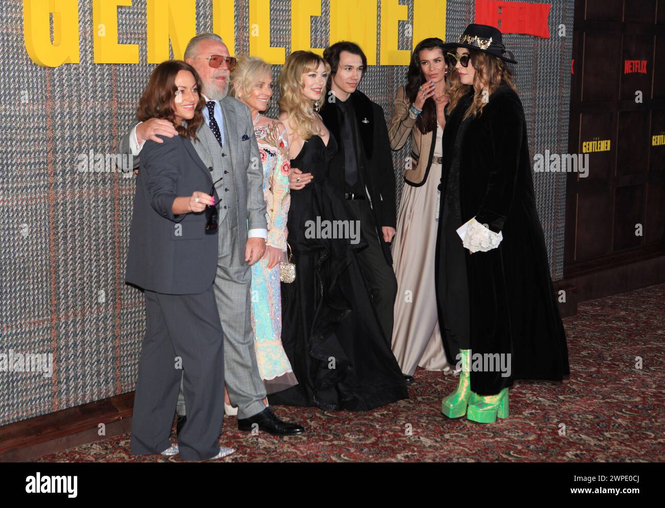 London, UK. Ray Winstone, Jaime Winstone (centre) with mother Elaine ...