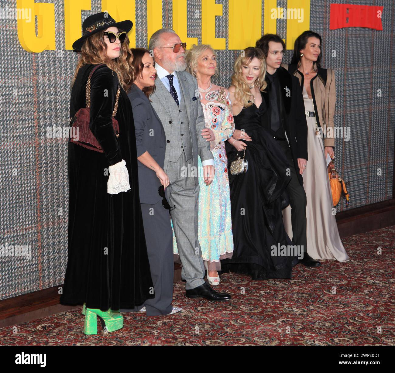 London, UK. Ray Winstone, Jaime Winstone (centre) with mother Elaine ...