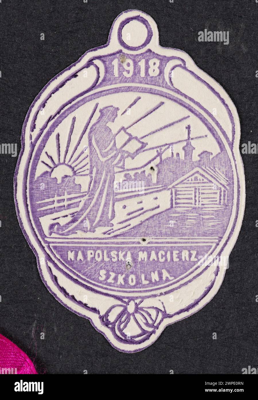1918 question stamp depicting a woman with a book and rising sun ...