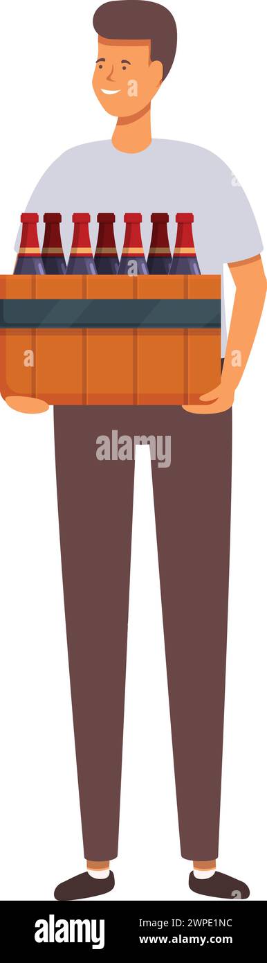 Glass bottles factory Stock Vector Images - Alamy