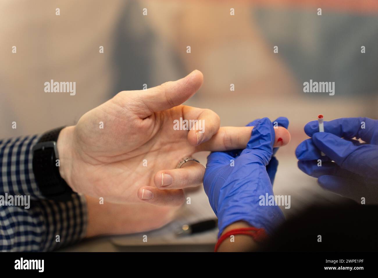 blood type test, blood group test Stock Photo - Alamy