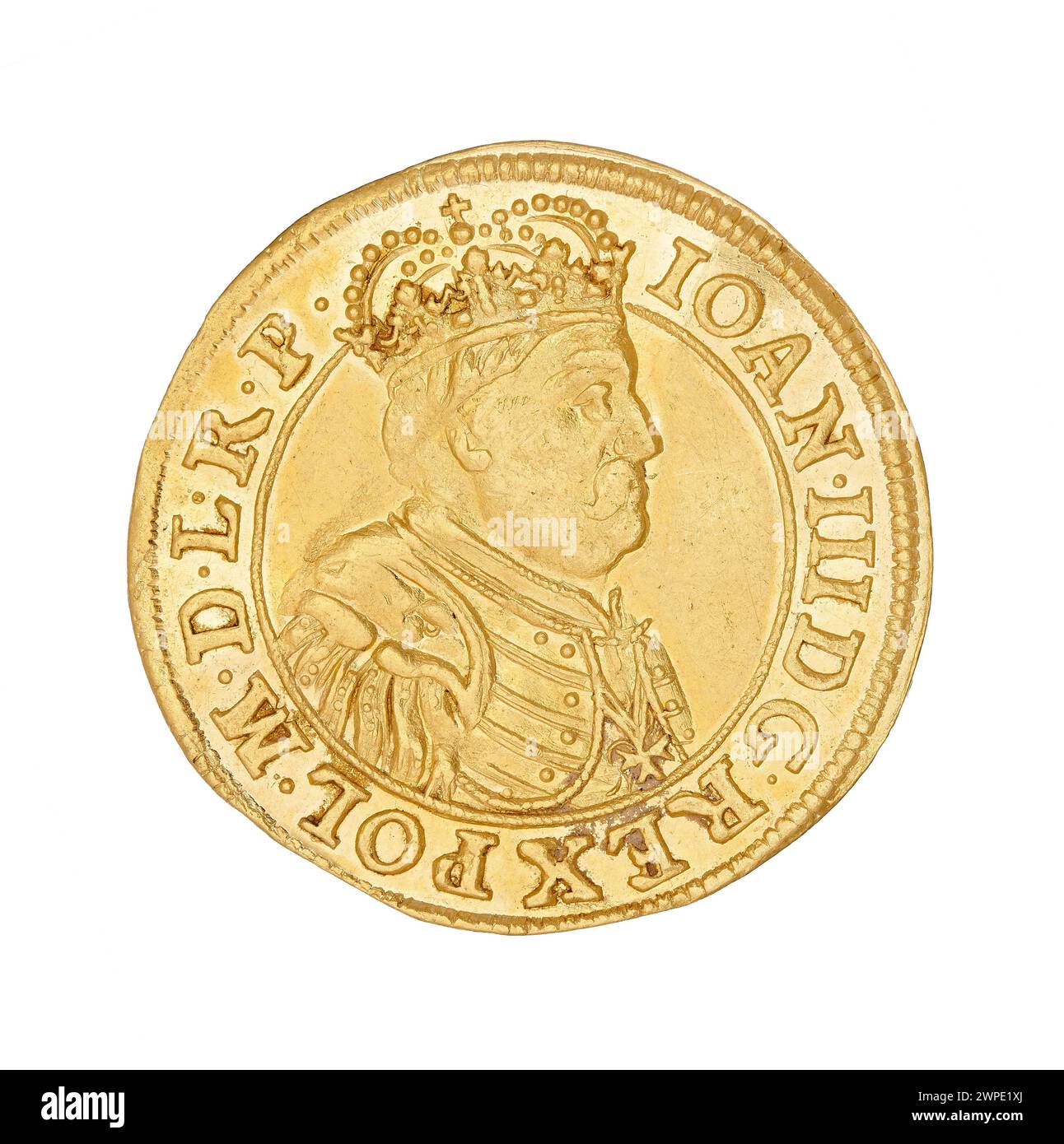Ducat minted in Gdańsk during King Jan III Sobieski’s reign, created by ...