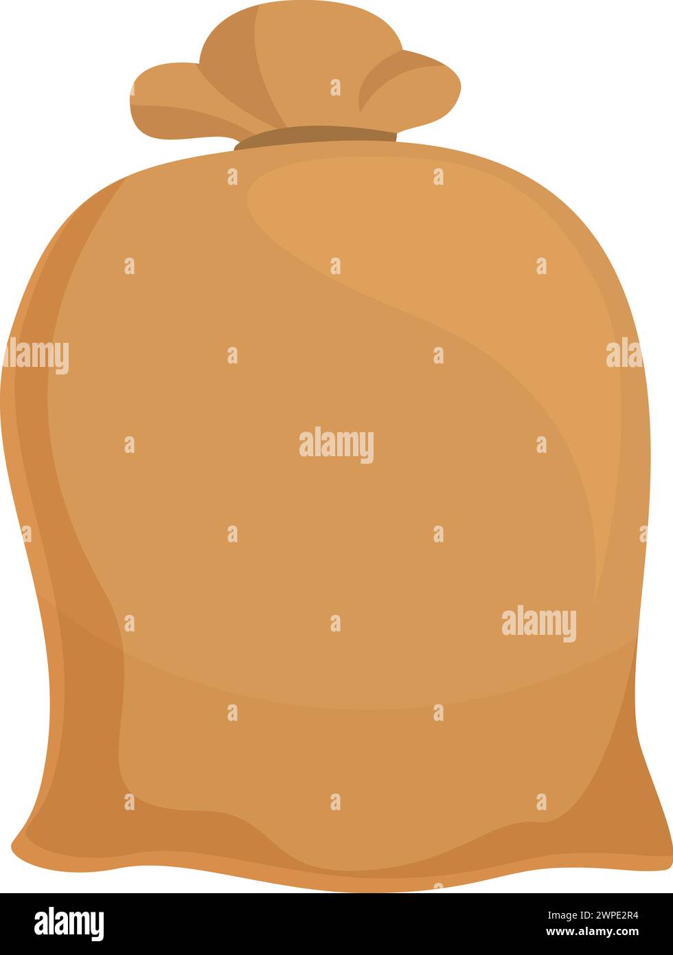 Wheat sack icon cartoon vector. Bakery production plant. Farm field ...