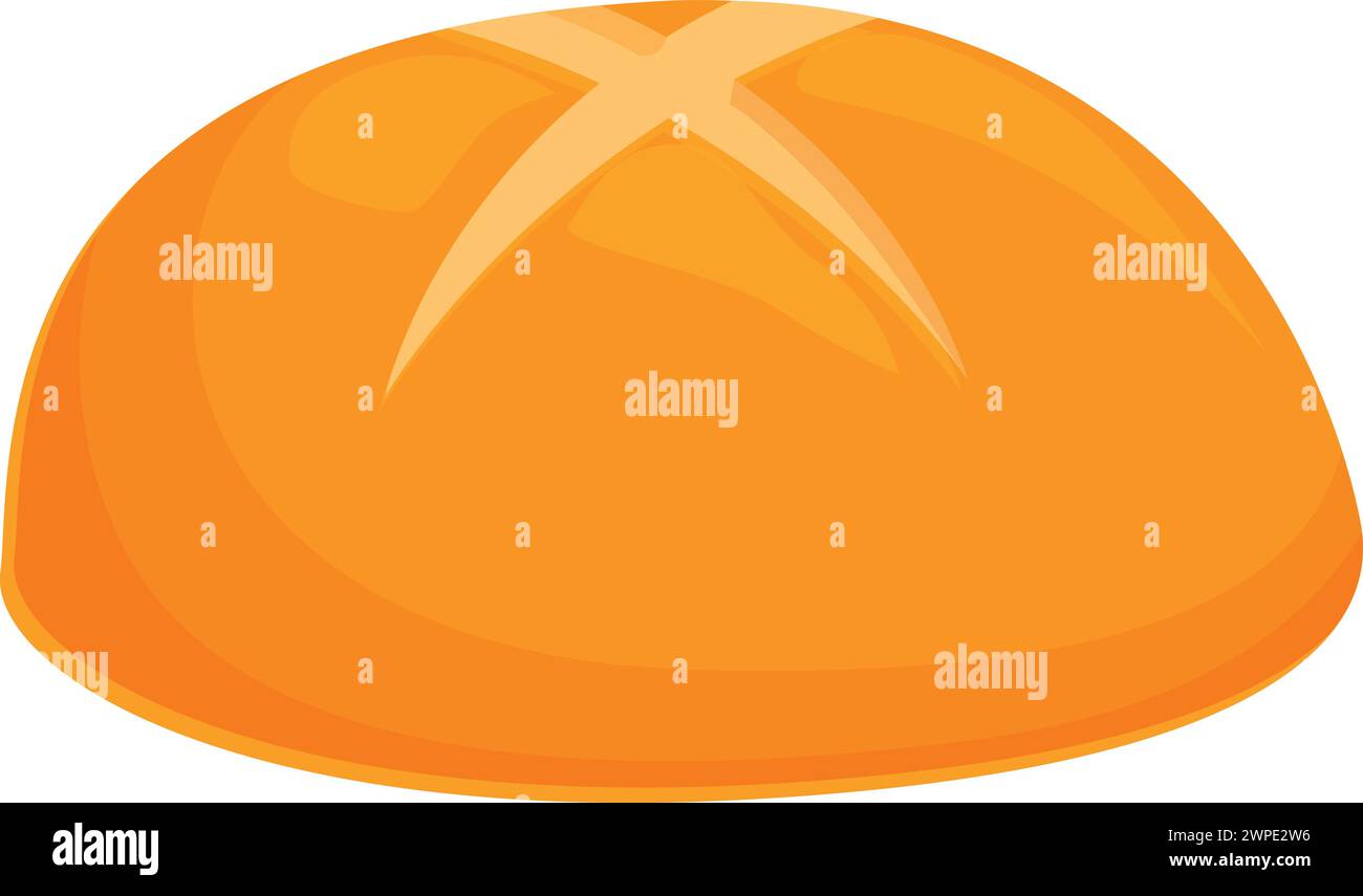 Fresh home bread icon cartoon vector. Bakery production. Making cake ...