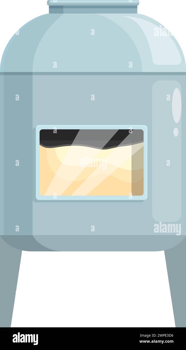 Factory dough mixer icon cartoon vector. Bread production line ...