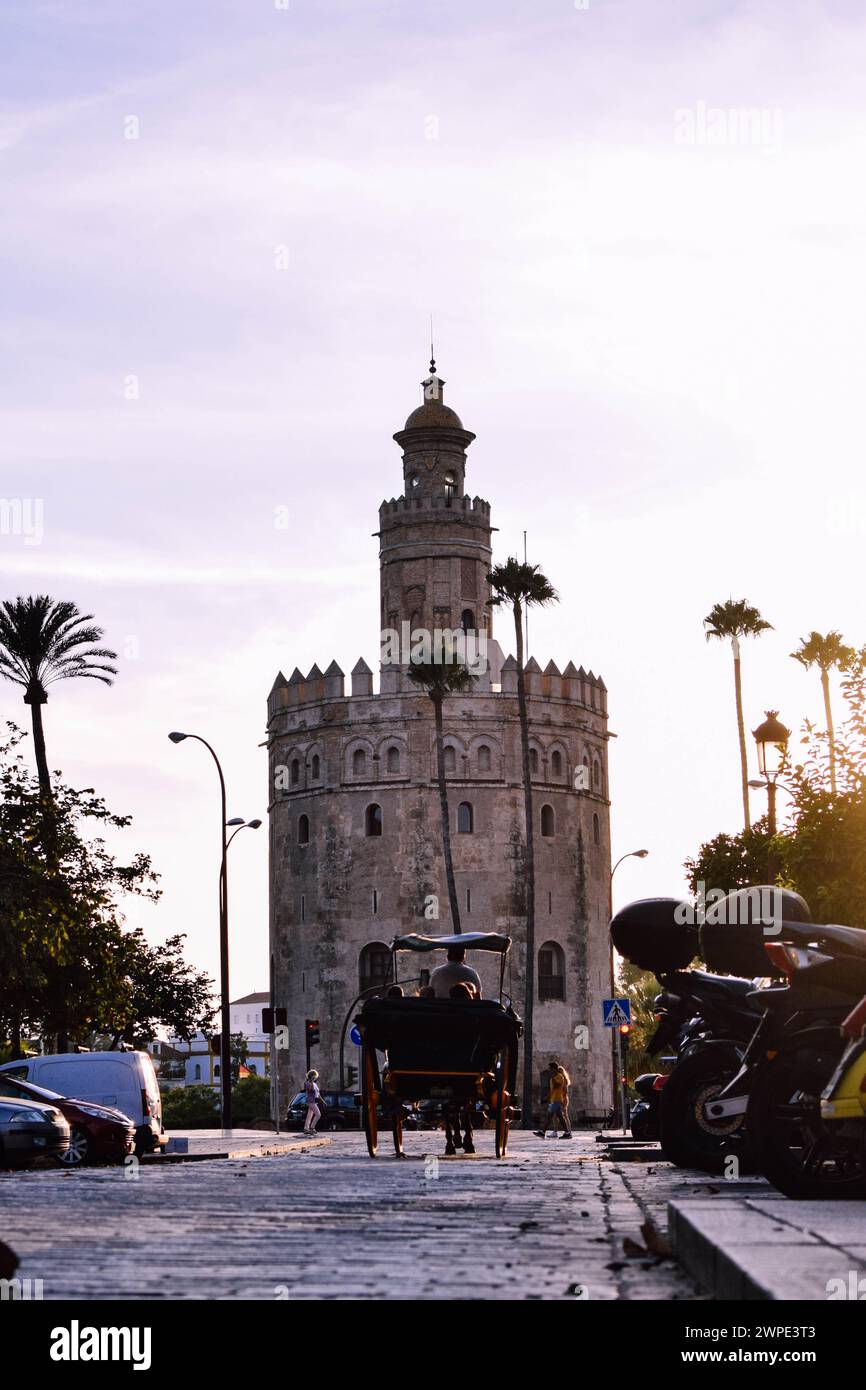 The Gold Tower in Seville Stock Photo - Alamy