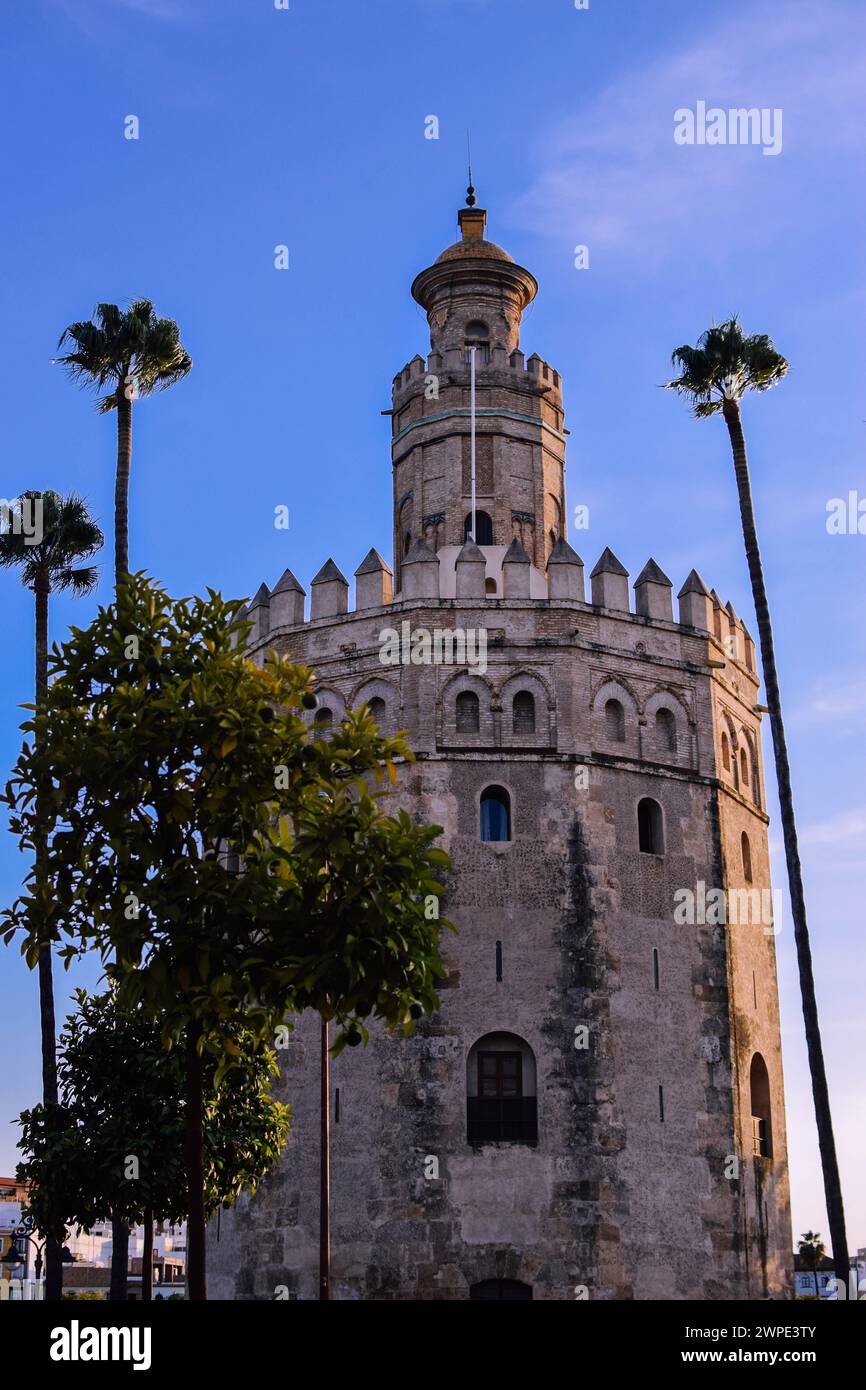 The Gold Tower in Seville Stock Photo - Alamy
