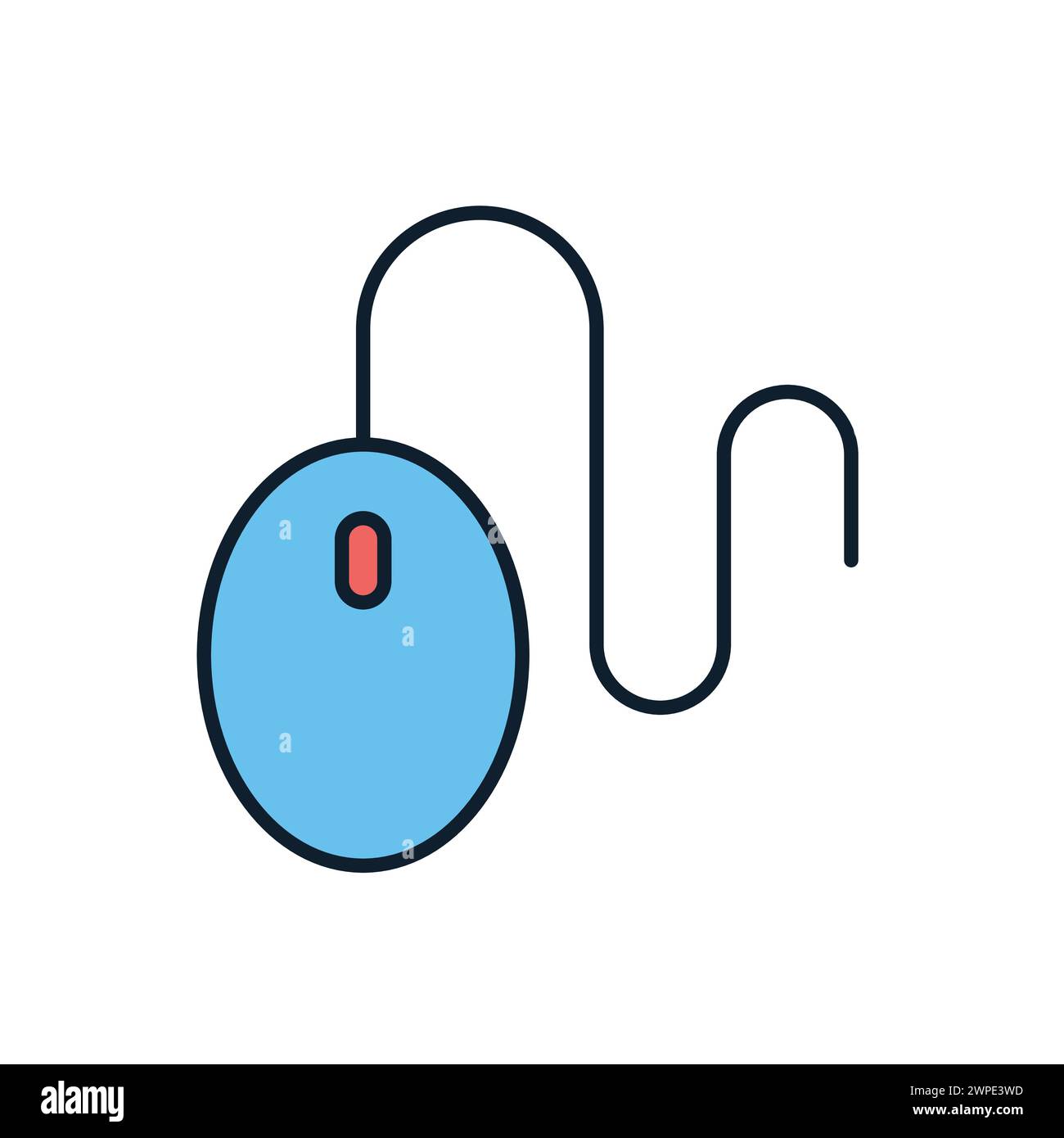 Computer Mouse related vector icon. Isolated on white background ...