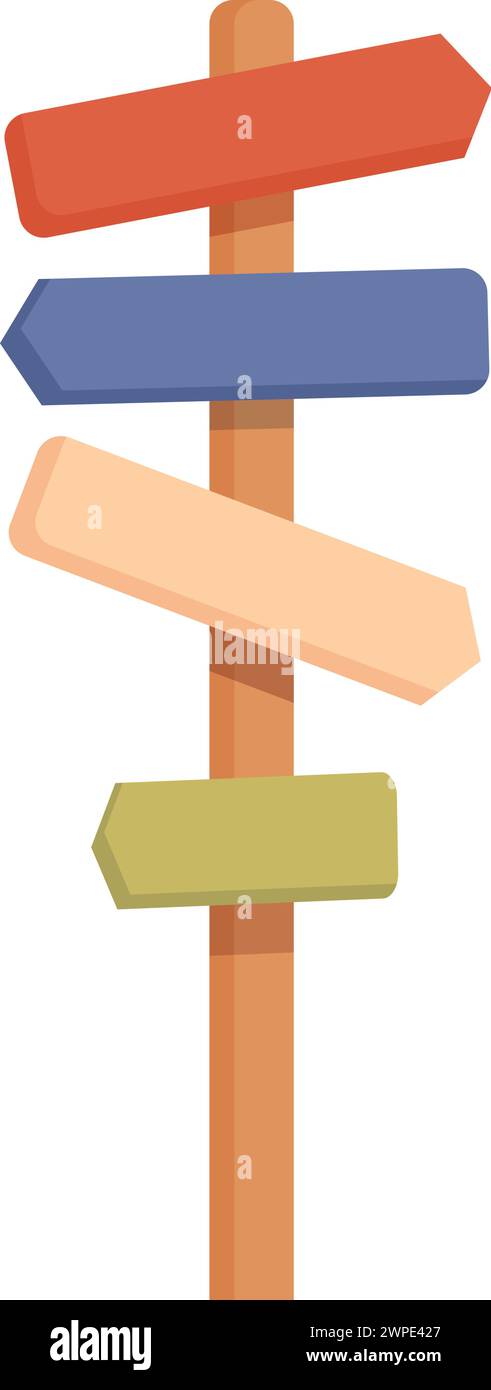 Arctic exploration direction pillar icon cartoon vector. Scientist ...