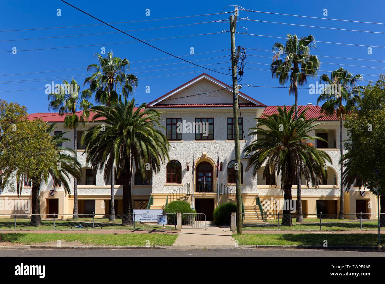 Former State School (1937) now the Roma Government Complex on Bungil ...