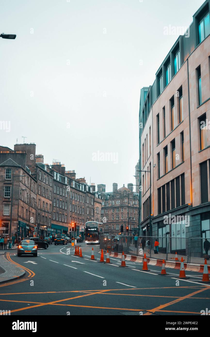 Main streets of the city of Edinburgh Stock Photo - Alamy