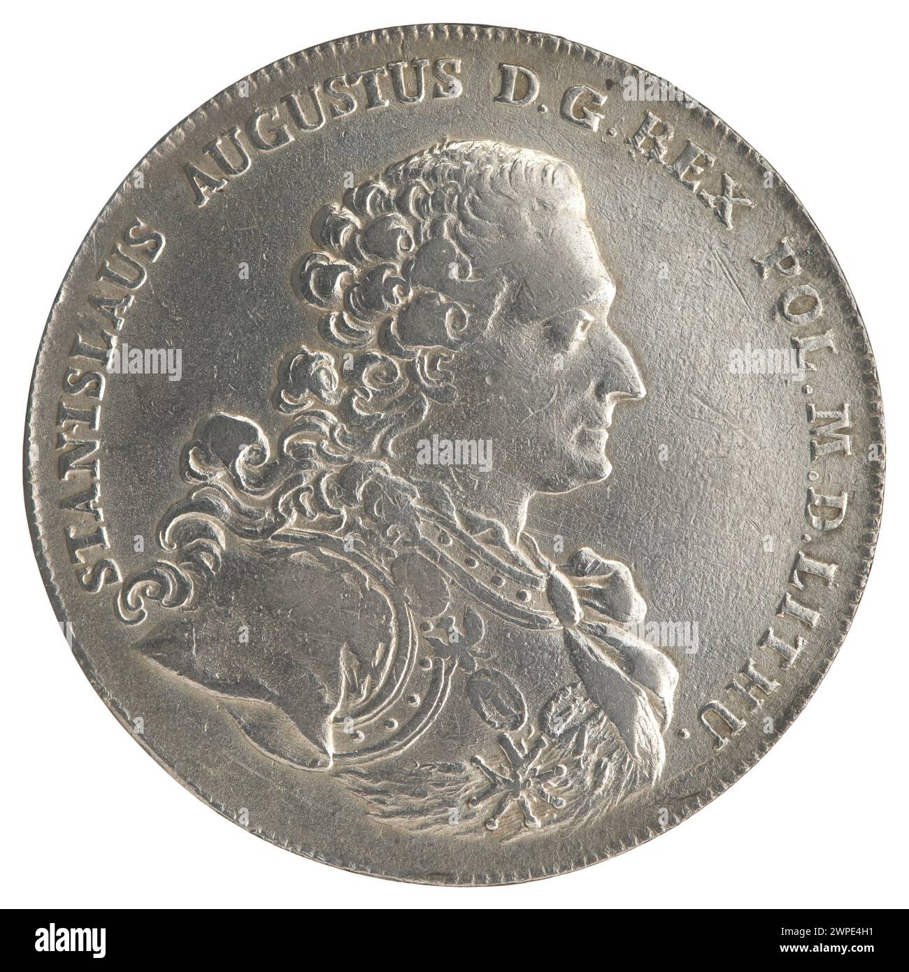 crown thaler; Stanis Aw August Poniatowski (Polish king; 1764-1795 ...