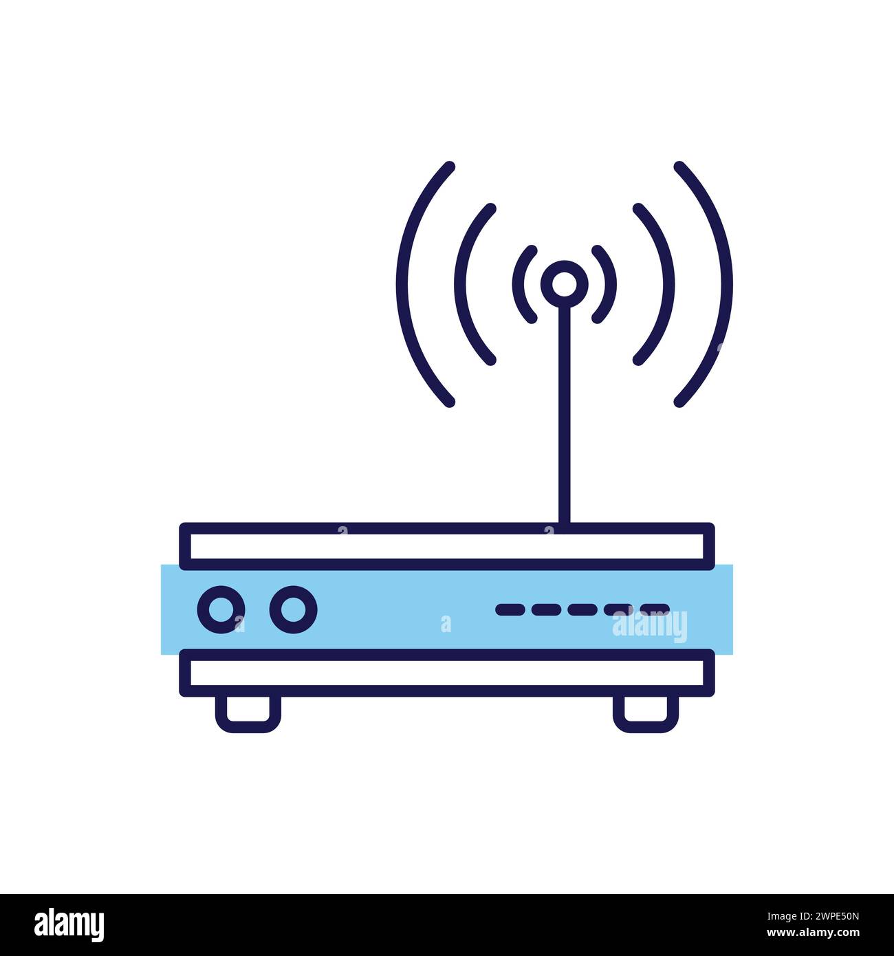 Router related vector icon. Isolated on white background. Vector ...