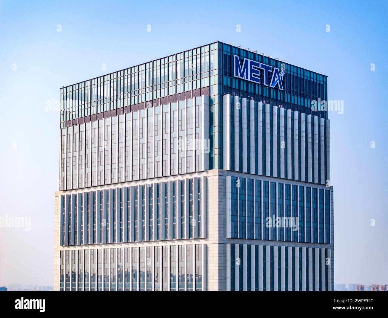 SUZHOU, CHINA - MARCH 7, 2024 - An aerial photo shows the META(Yunkun ...