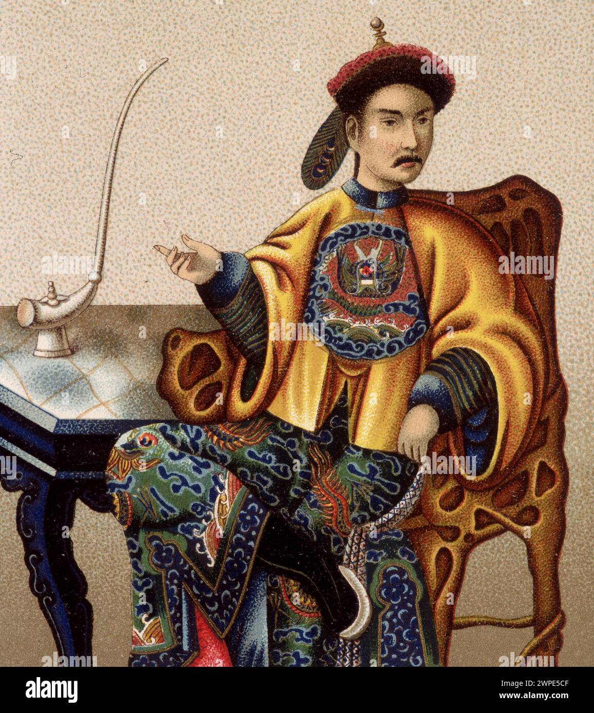 Chinese man smoking opium hi-res stock photography and images - Alamy