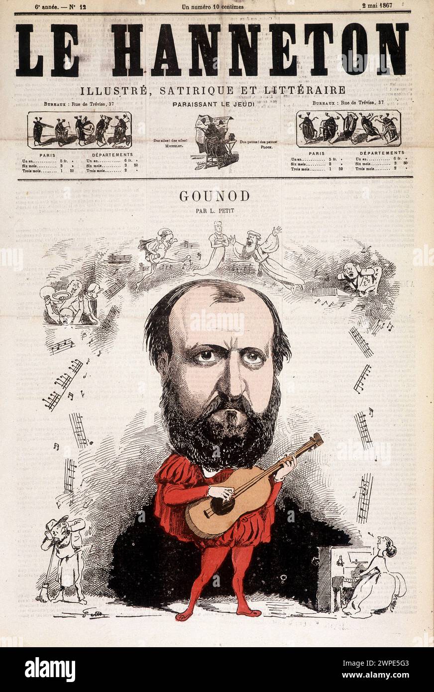 19th caricature france gounod hi-res stock photography and images - Alamy