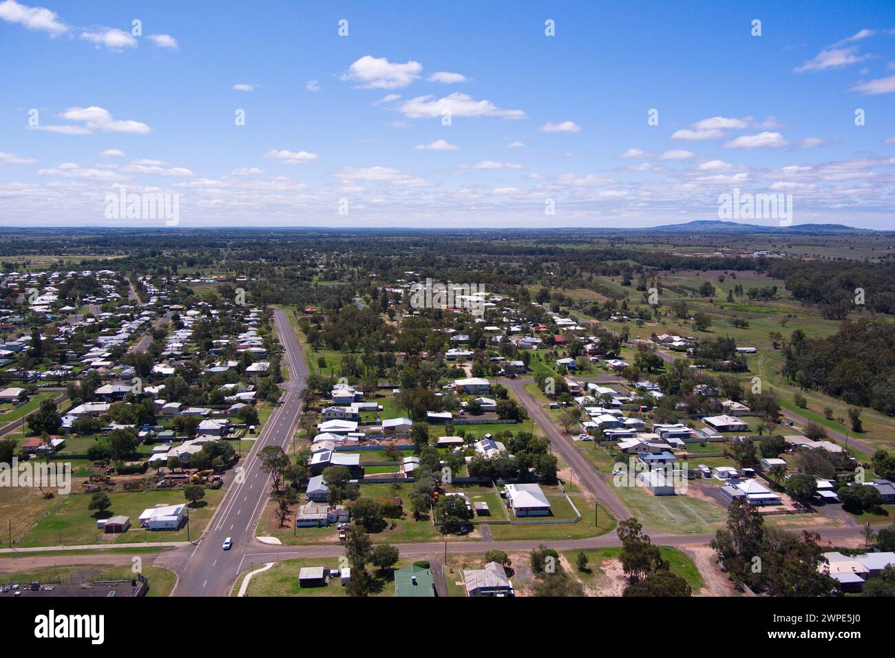 Aerial of Roma Queensland Australia Stock Photo - Alamy