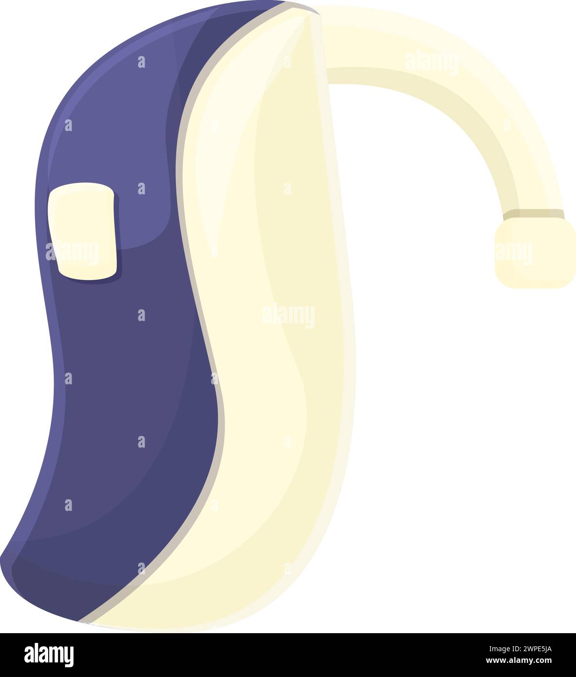 Small hearing aid icon cartoon vector. Control loud device. Sound ...