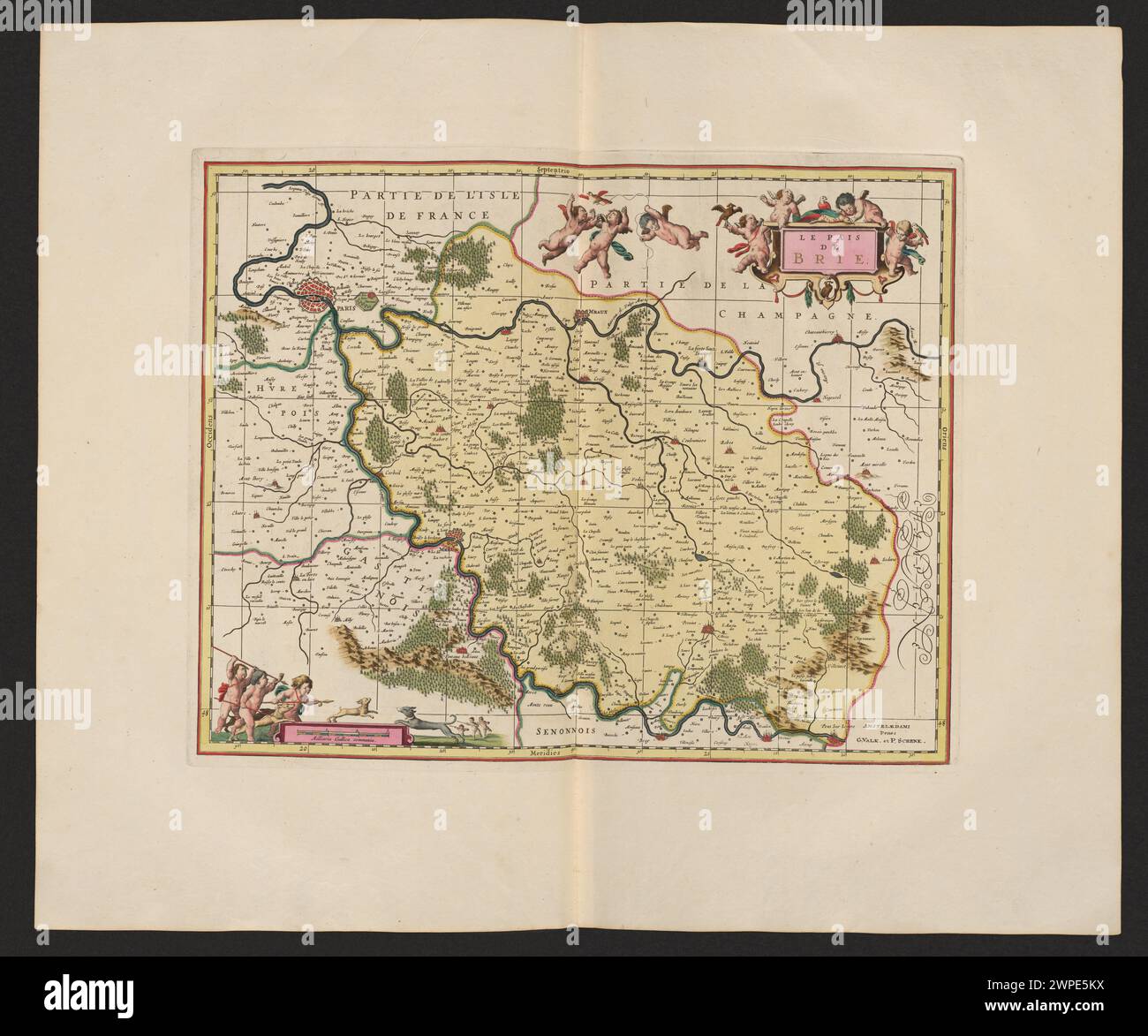 Brie region map hi-res stock photography and images - Alamy