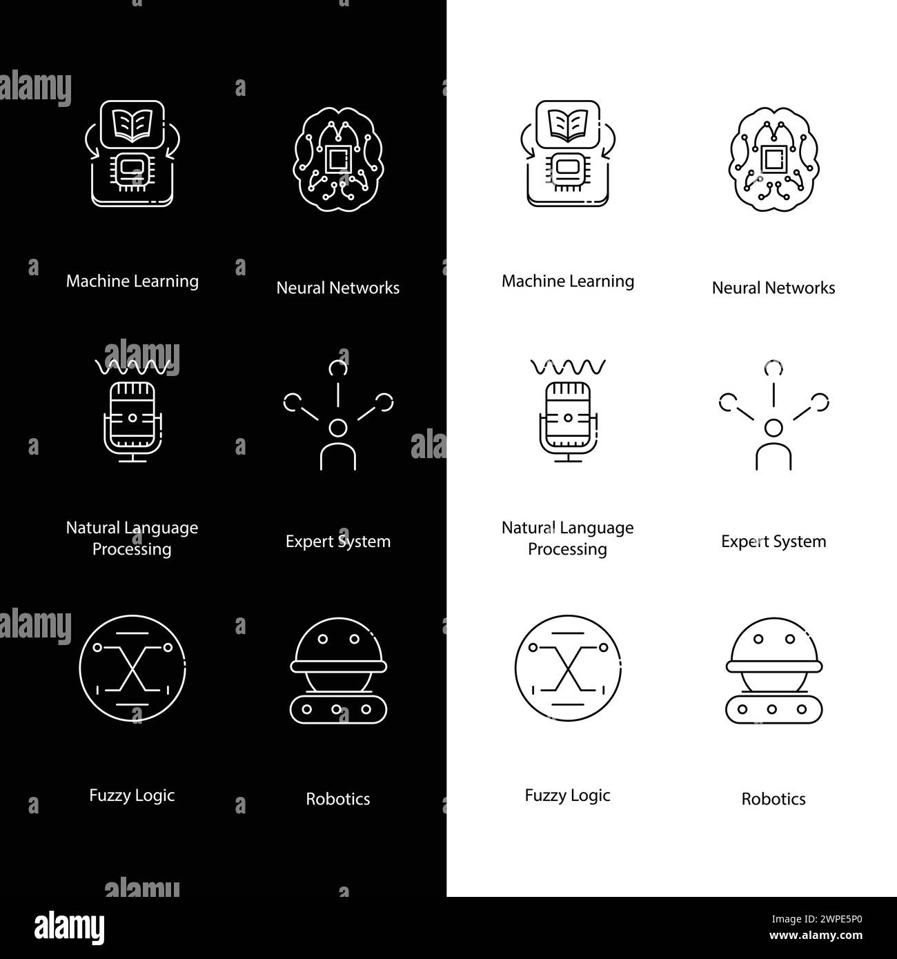 6 elements of ai icon hi-res stock photography and images - Alamy