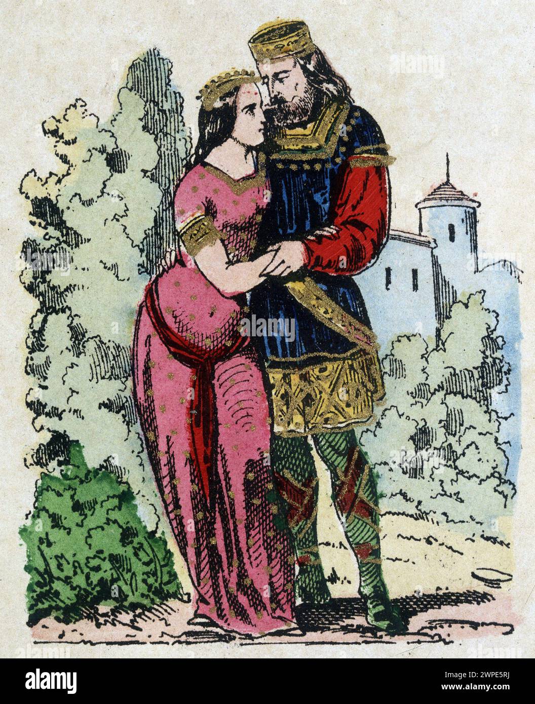 Childeric I, king of the Salian Franks (436-481) meets Basina of ...