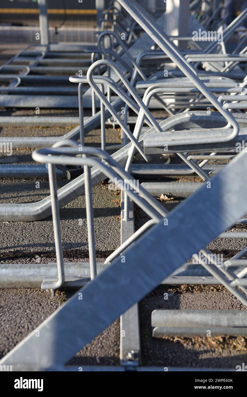 Cycle parking facilities at Farnborough Main railway station with bike ...