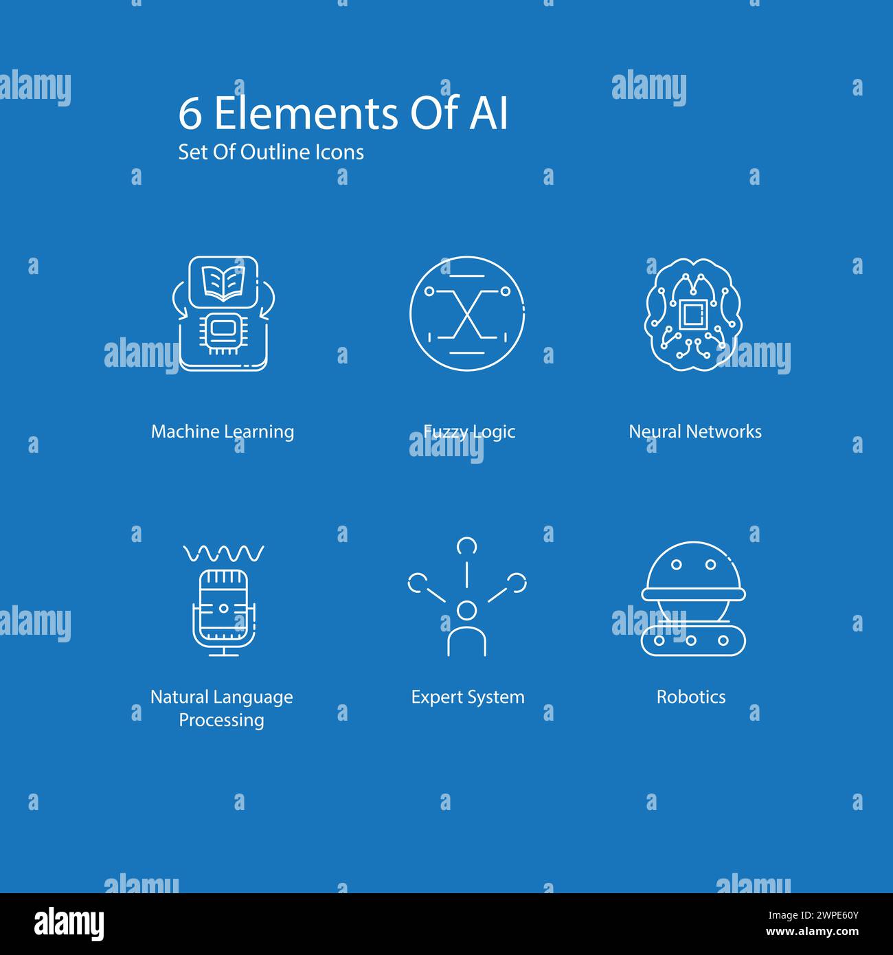 6 elements of ai icon hi-res stock photography and images - Alamy