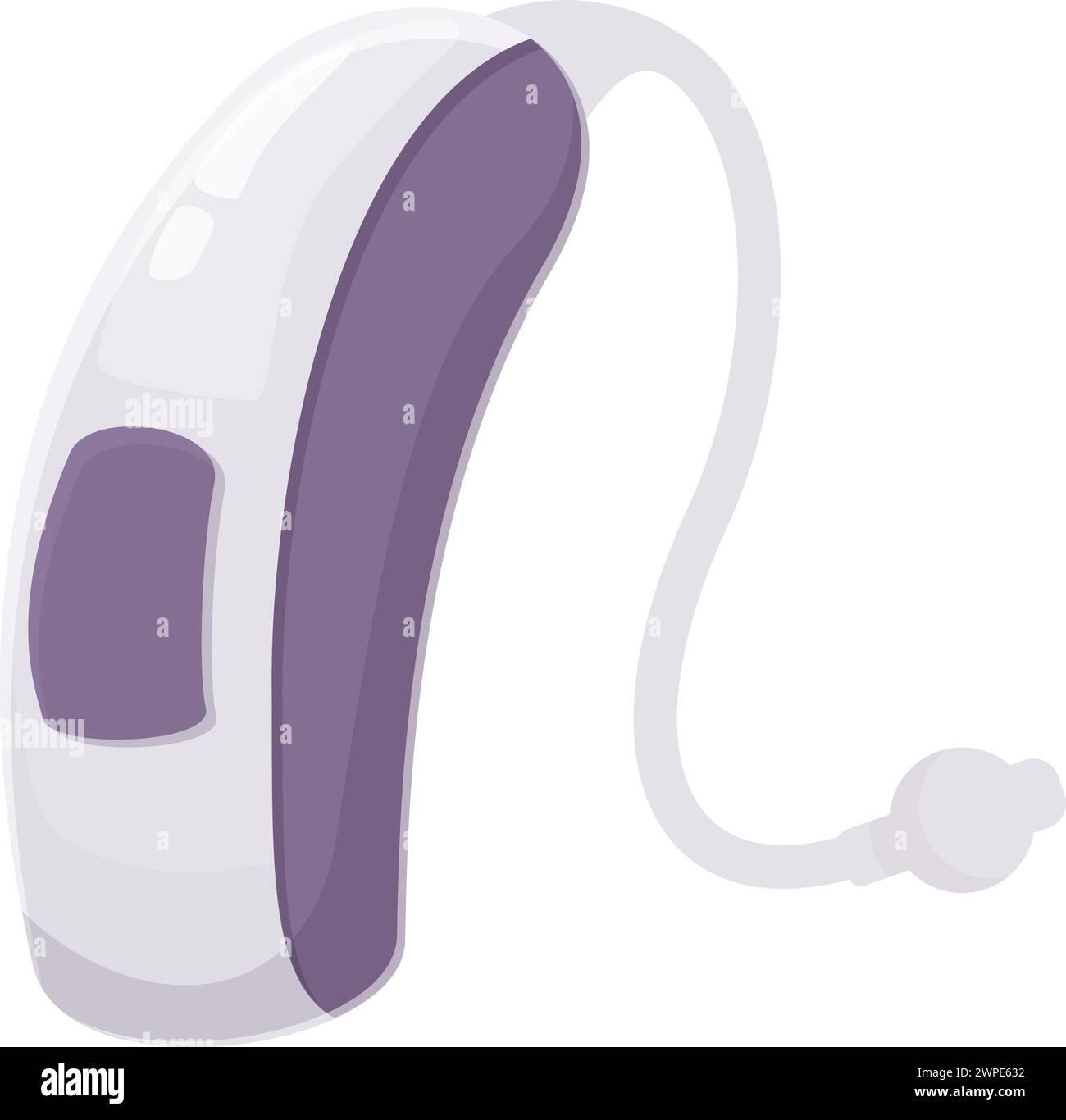 Loud hearing aid icon cartoon vector. Level sound analog. Medicine ...