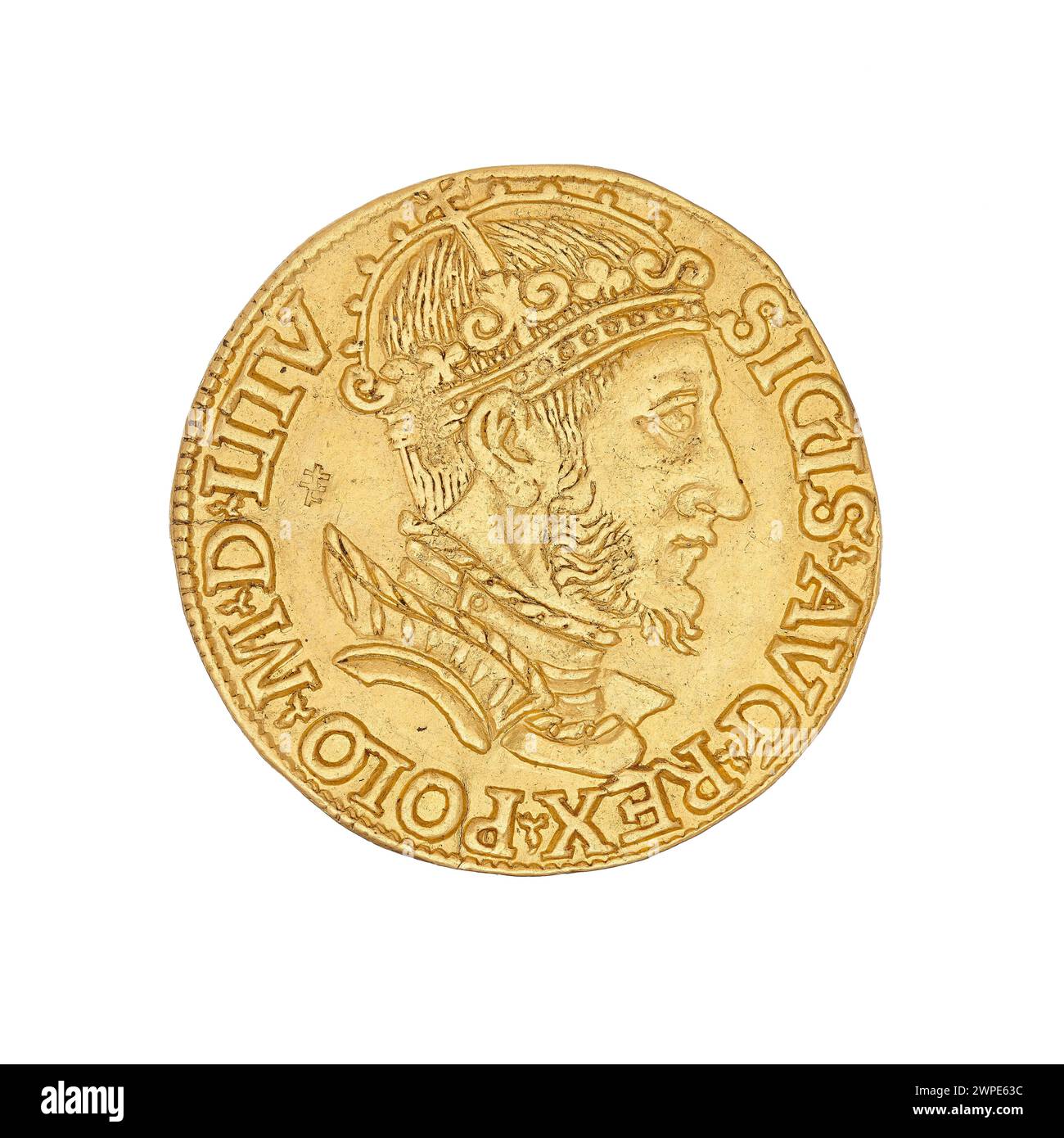 Lithuanian ducat minted in 1548 during the reign of Zygmunt II August ...