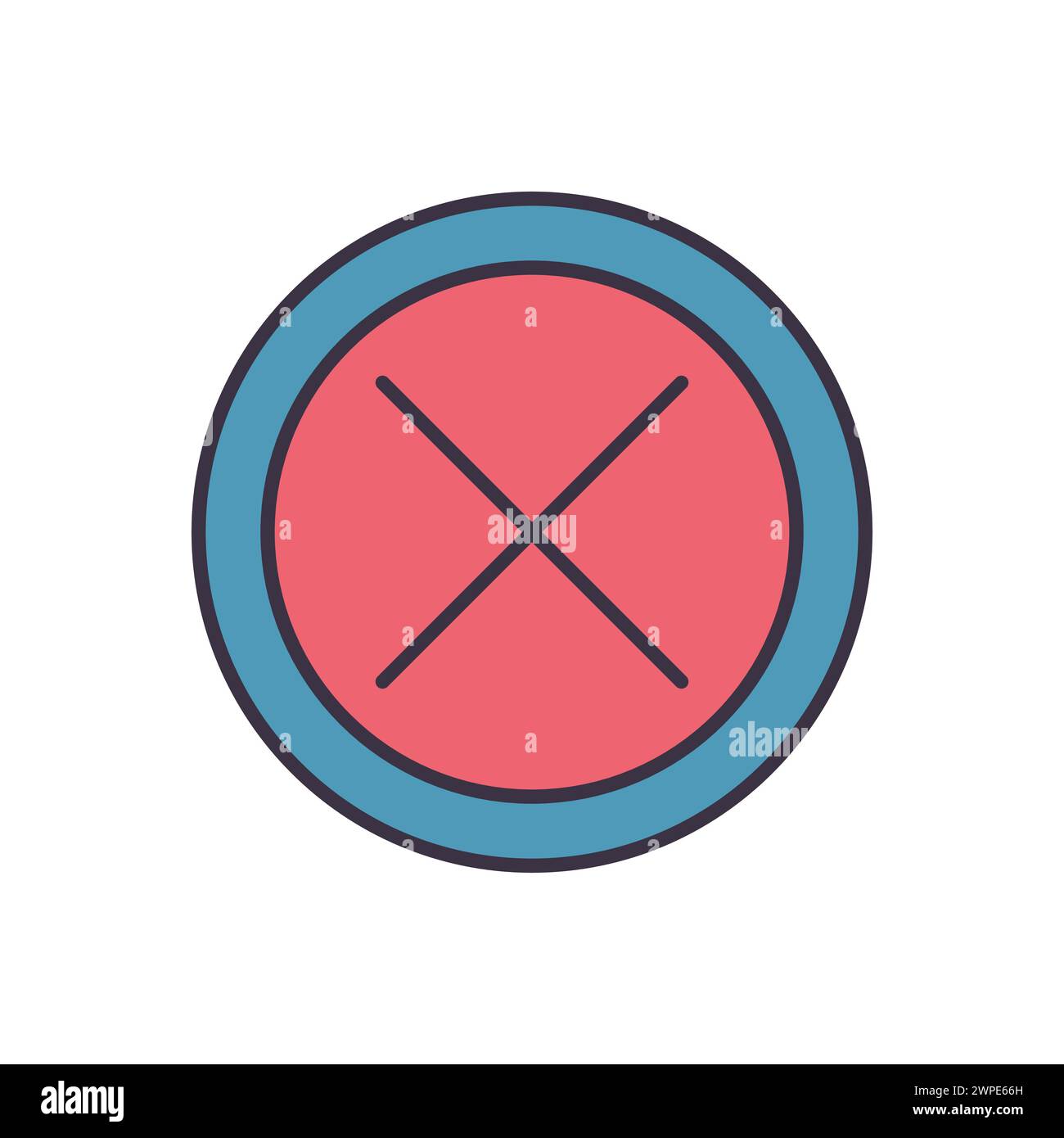 Cross Mark related vector icon Stock Vector Image & Art - Alamy