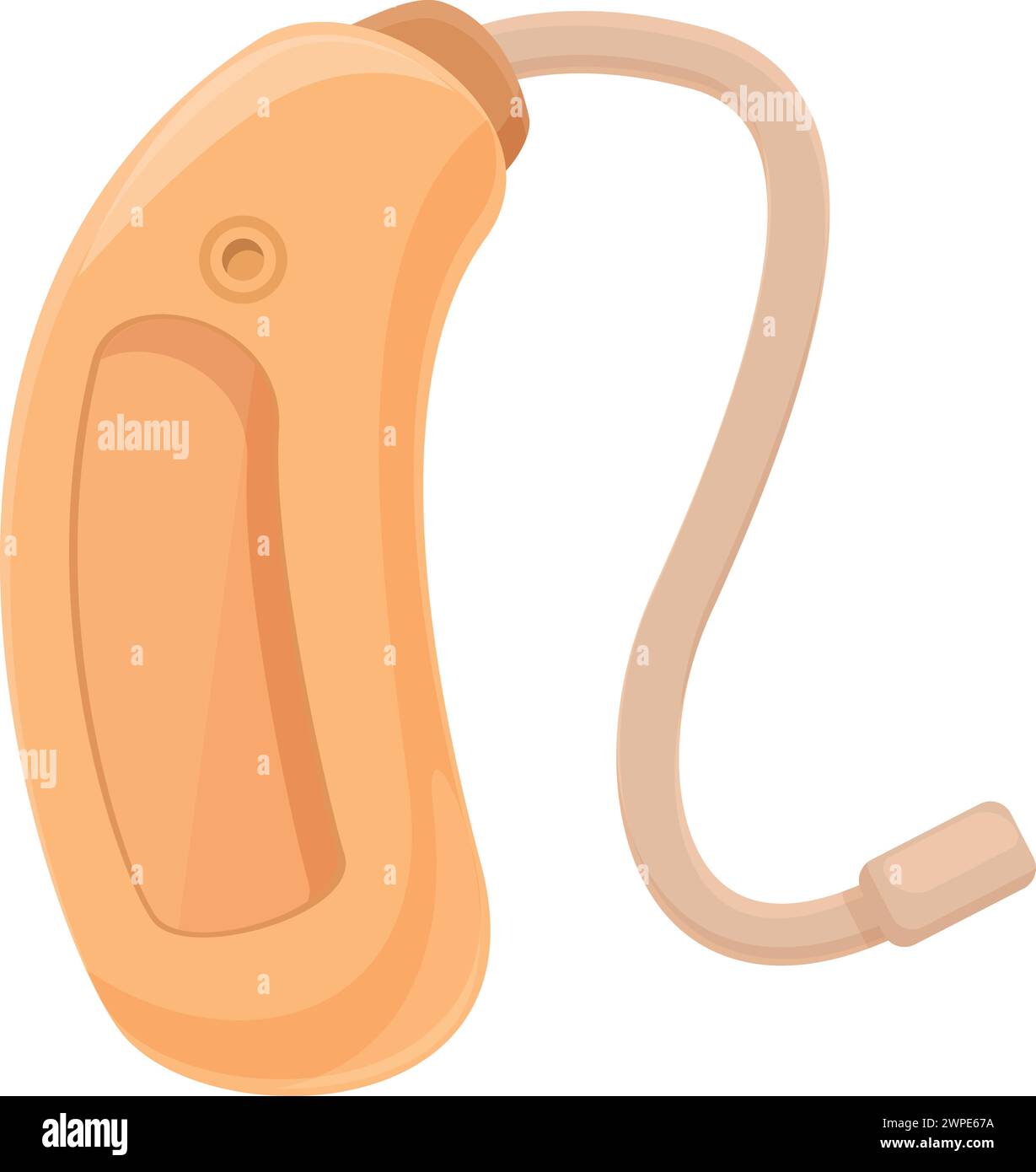 Hearing aid equipment icon cartoon vector. Models reception. Silence ...