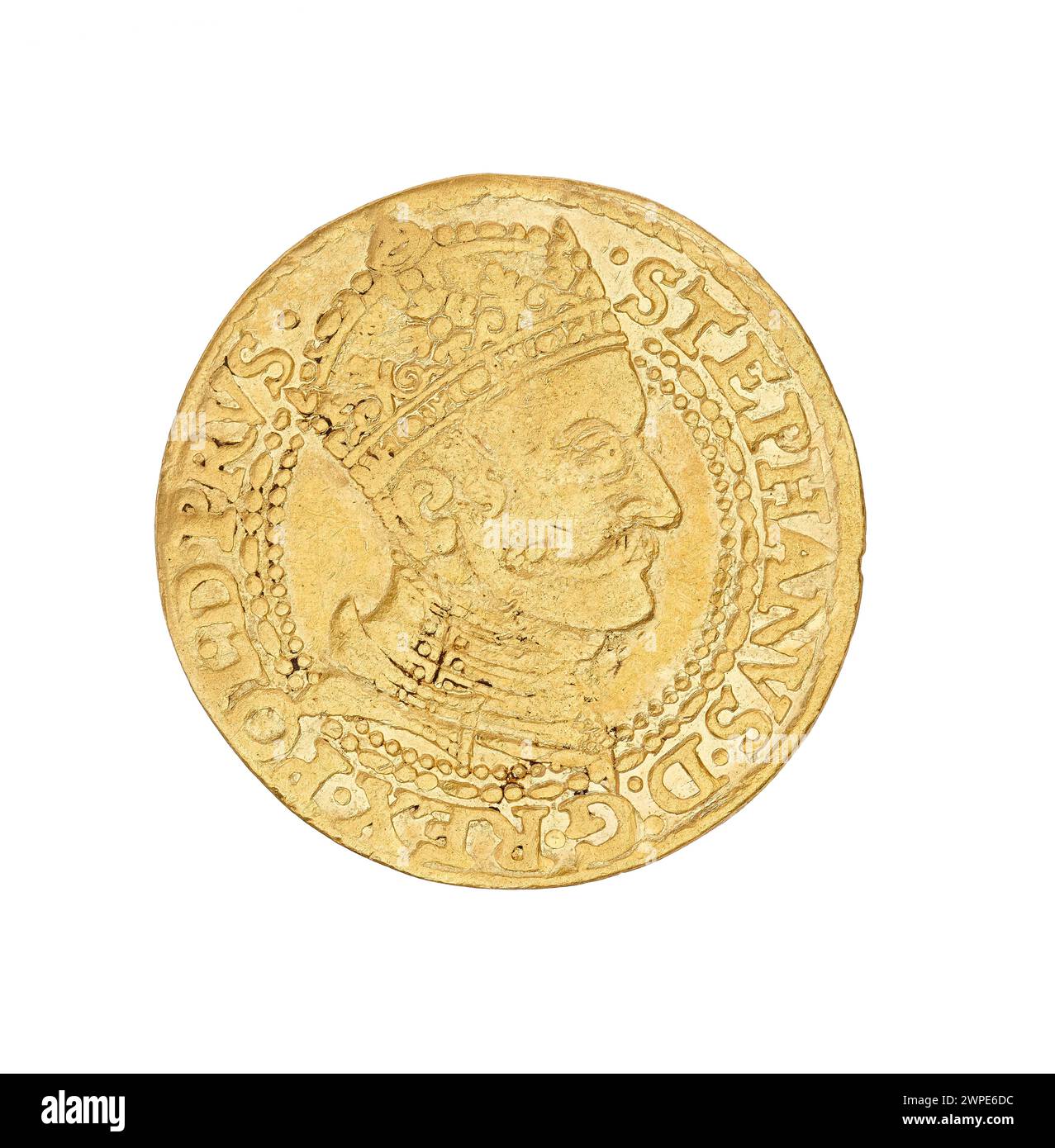 Ducat issued in Gdańsk under King Stefan Batory of Poland (1575-1586 ...