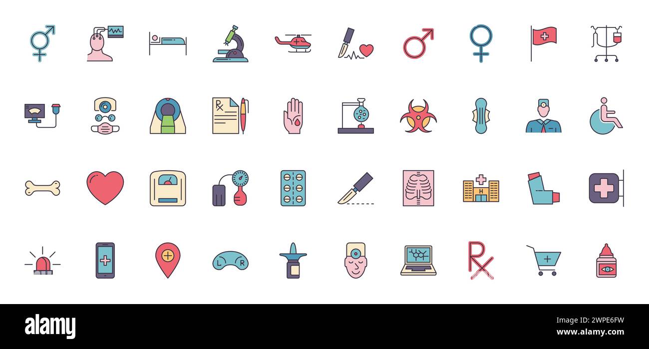 Medical Vector Icons Set Stock Vector Image & Art - Alamy