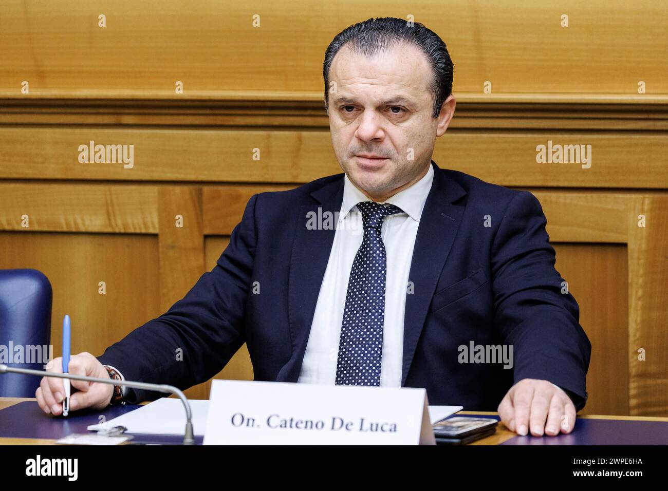 Roma, Italia. 07th Mar, 2024. Il leader di Sud chiama Nord Cateno De ...