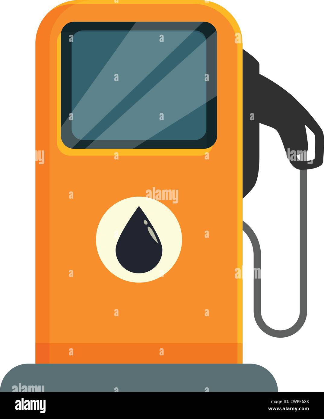 Petrol oil station supply icon cartoon vector. Petrol natural. Industry ...