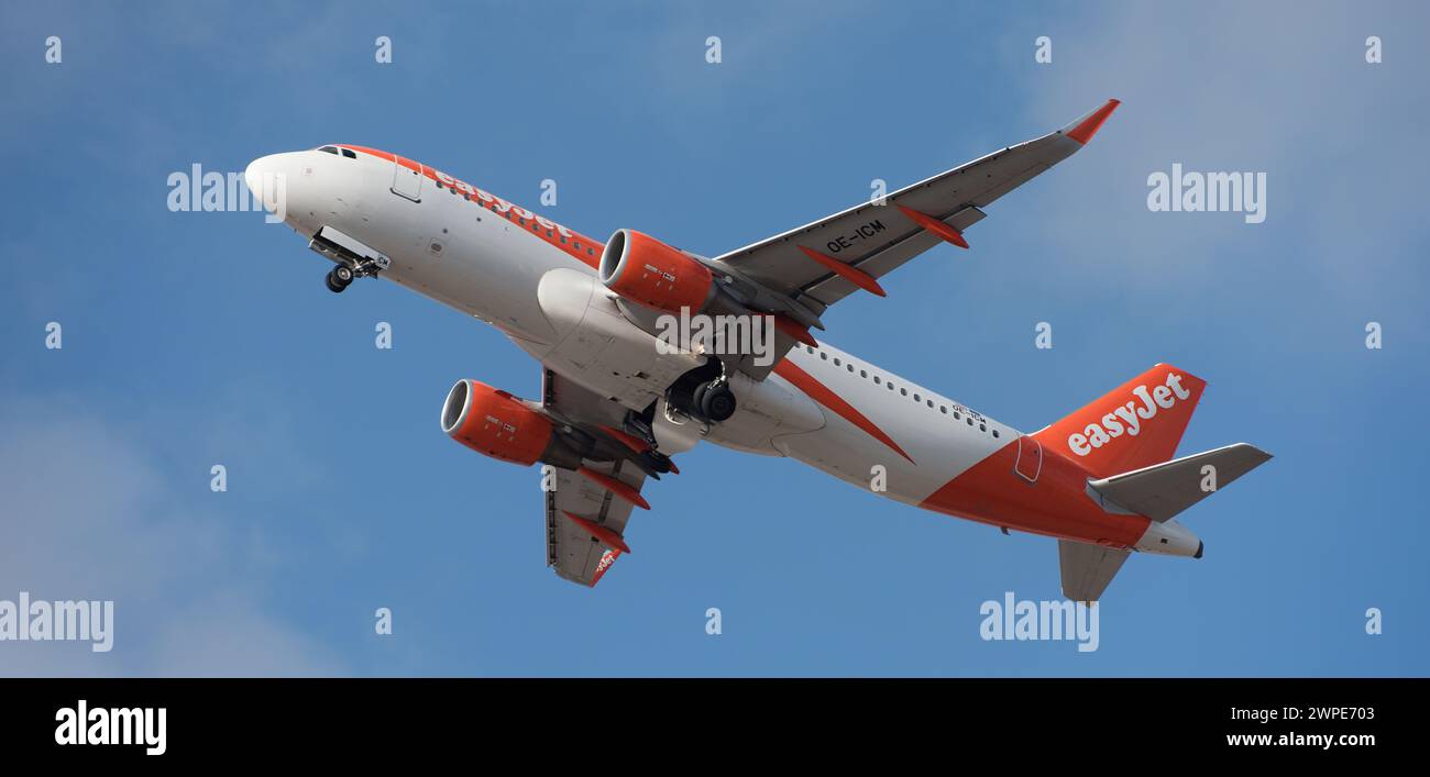 Tenerife, Spain February 14 st, 2024. Airbus A320-214 easyJet Airlines ...