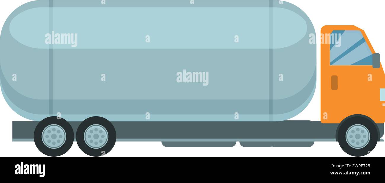 Tank petrol truck icon cartoon vector. Delivery fuel petrol. Marine ...