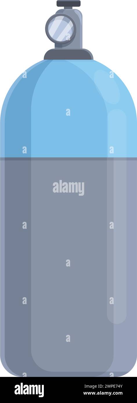 Portable gas balloon icon cartoon vector. Station flame natural. Fuel ...