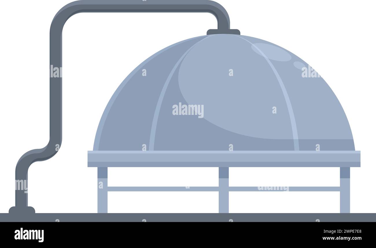 Extract gas tank icon cartoon vector. Pipe line transport. Fuel stove ...