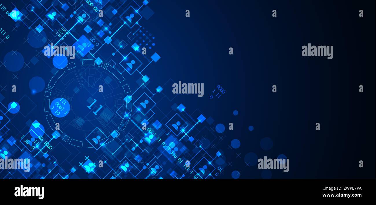 Abstract representation of a computer network and its users in the form of icons of people in ...