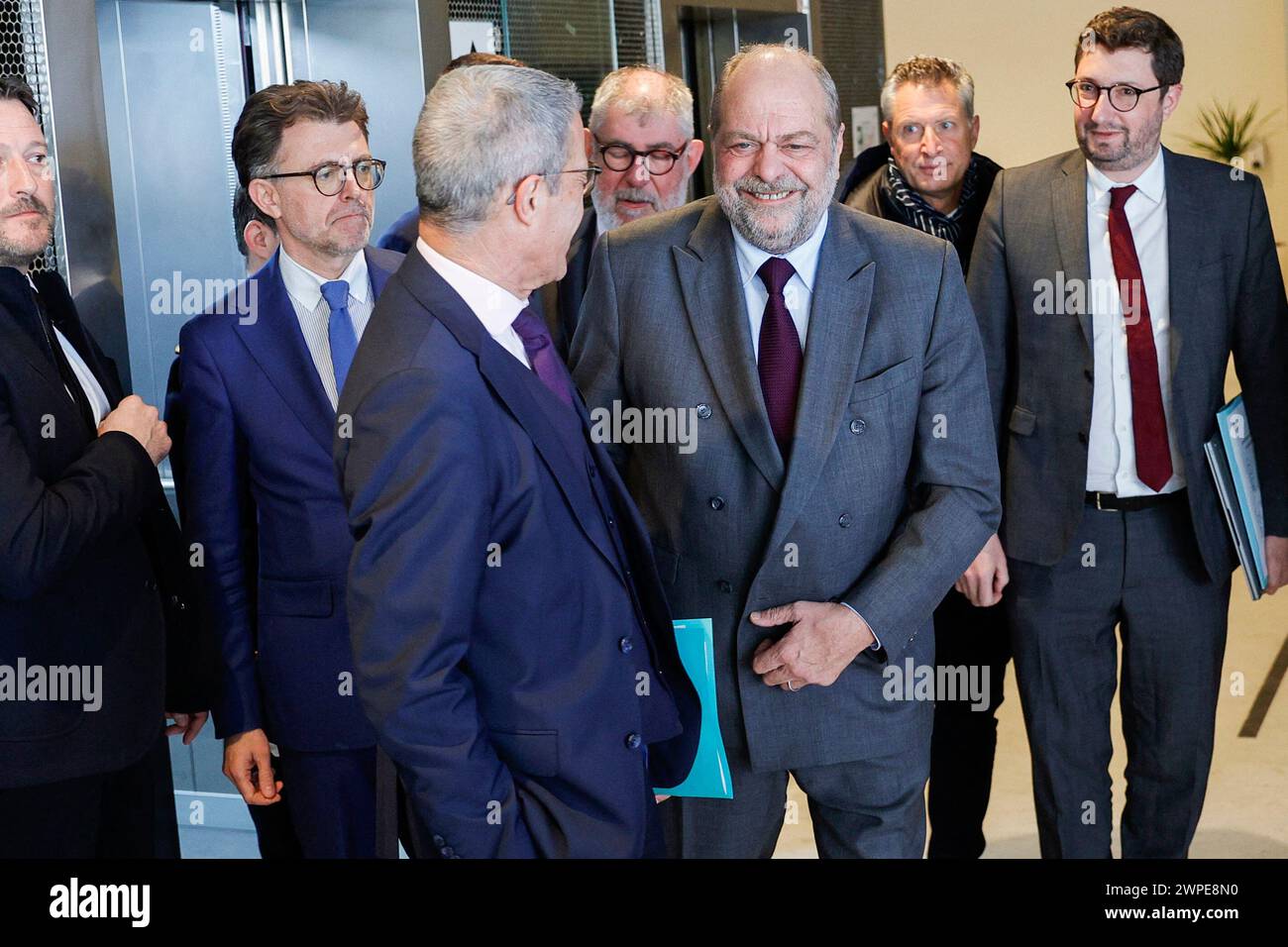 Nanterre, France. 07th Mar, 2024. French Justice Minister Eric Dupond ...