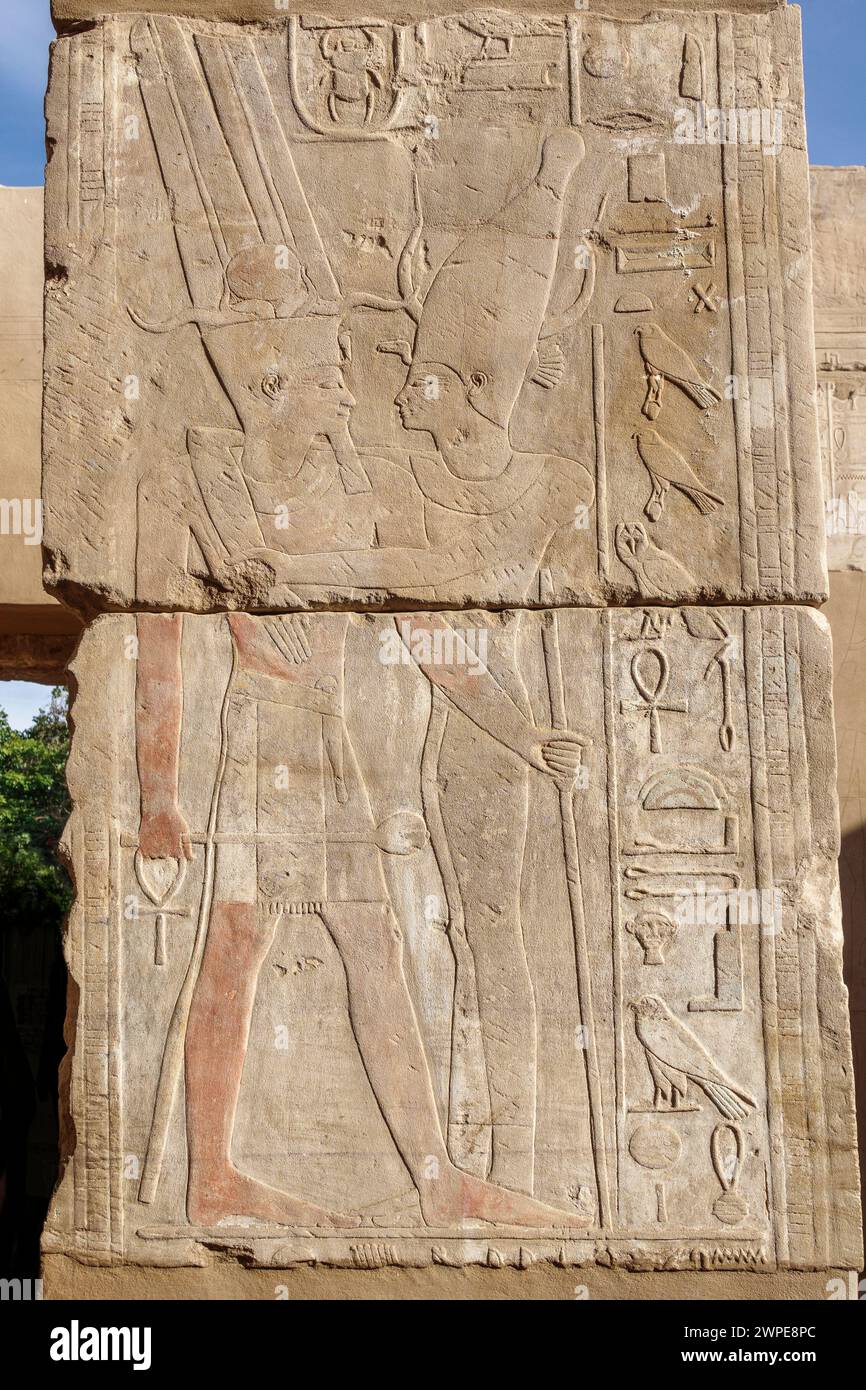 The ruins of Ancient Yebu, Elephantine Island, Aswan, Egypt Stock Photo ...