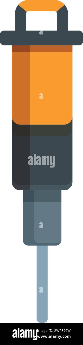 Coal mining driller icon cartoon vector. Factory mine work. Plant work ...