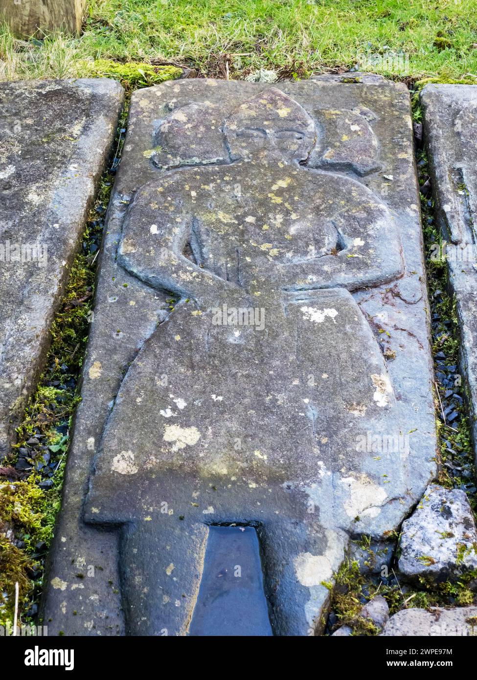 Ancient warrior inscripted grave slabs at Kildalton chapel on Islay ...