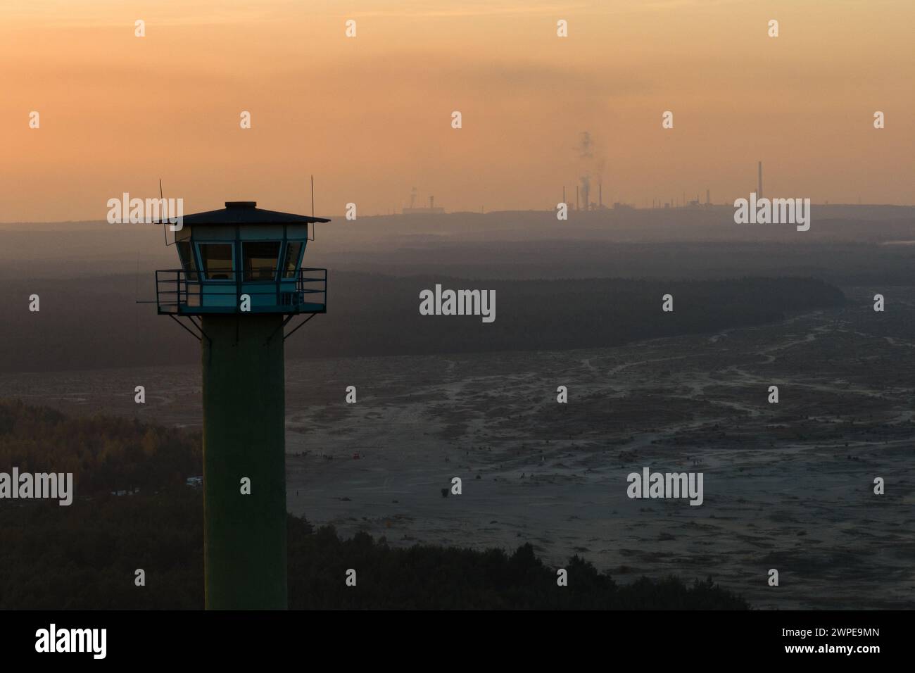 Bledowska Desert sand the largest area of quicksand in Poland. Sand ...