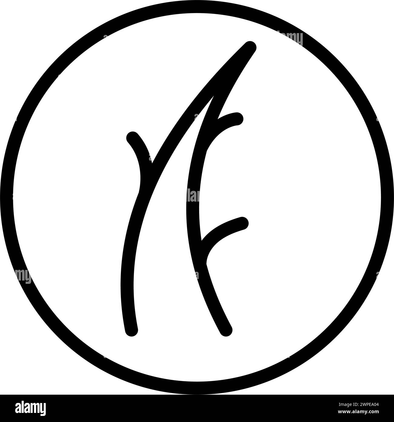 Hair Split Ends Outline Icon. Flake Hair Bulb Problem Icon. Damage ...