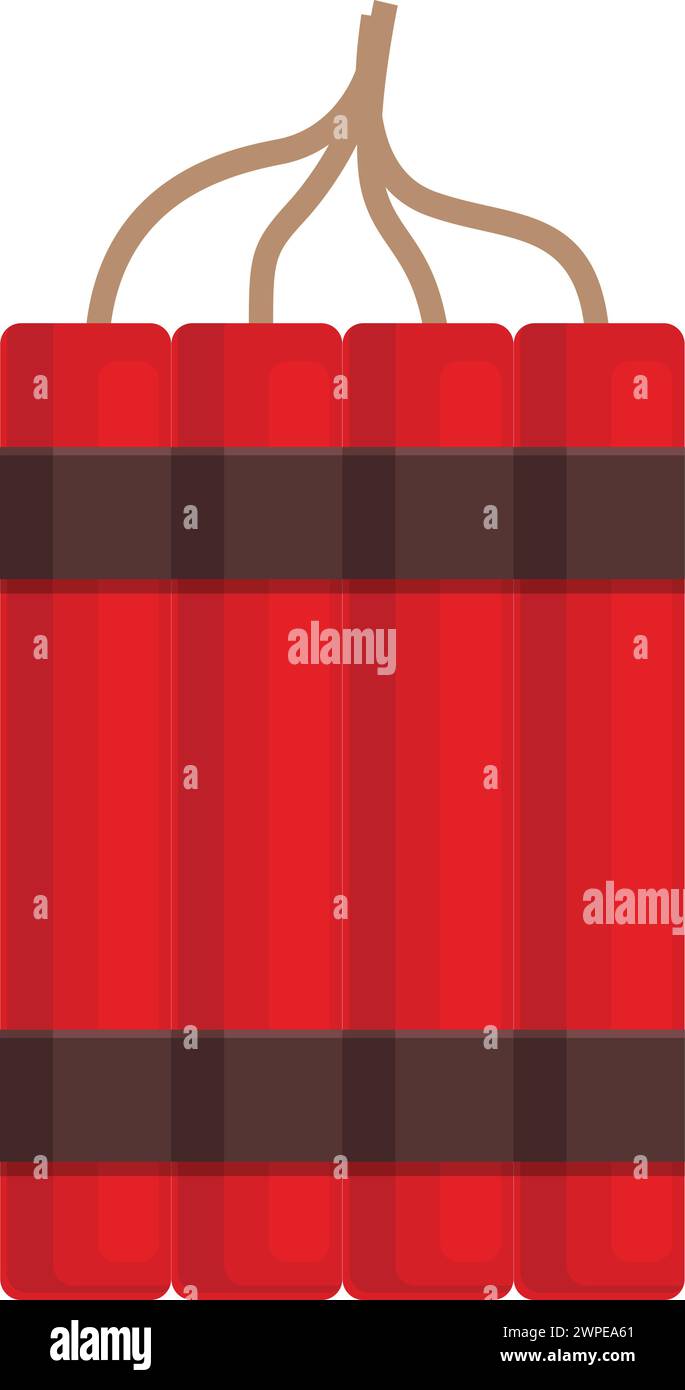 Explosive dynamite icon cartoon vector. Mine coal energy. Rock ...