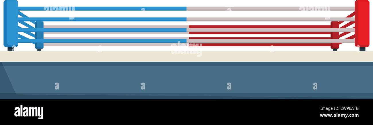 Side sport ring icon cartoon vector. Game training field. Badge stamp ...