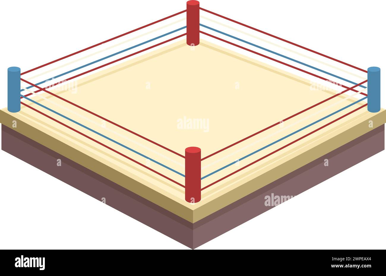 Small boxing ring icon cartoon vector. Champion gong. Club mma hand ...
