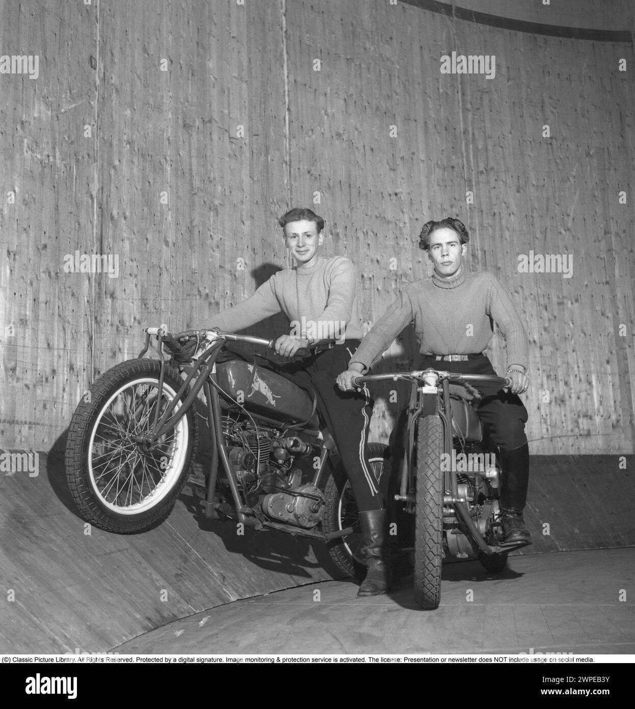 Wall of death 1949. The wall of death, motordrome, velodrome or well of ...